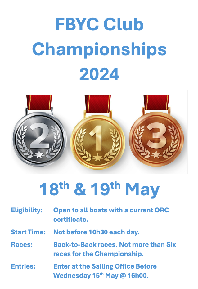 FBYC Club Championships 2024 – False Bay Yacht Club